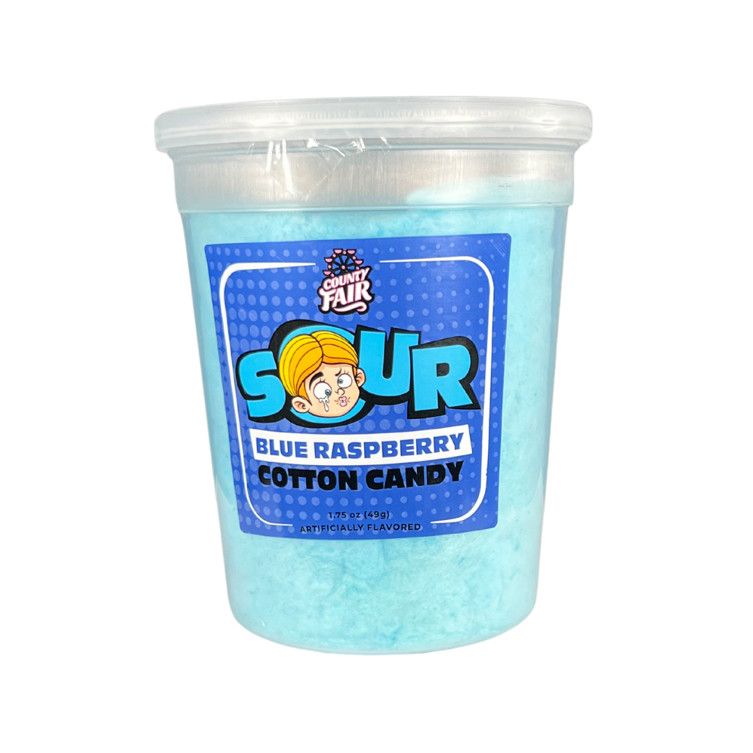 Sour Blue Raspberry Cotton Candy